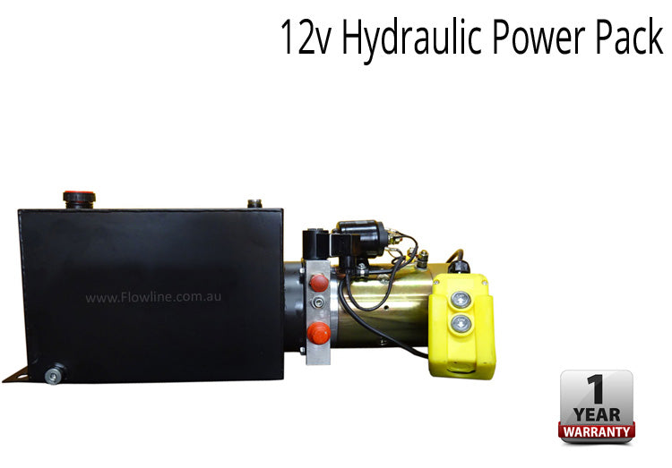Buy Hydraulic Powerpack -12V DC -10lt Tank in Australia – Flowline